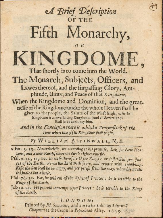 The Fifth Monarchists – Cryssa Bazos